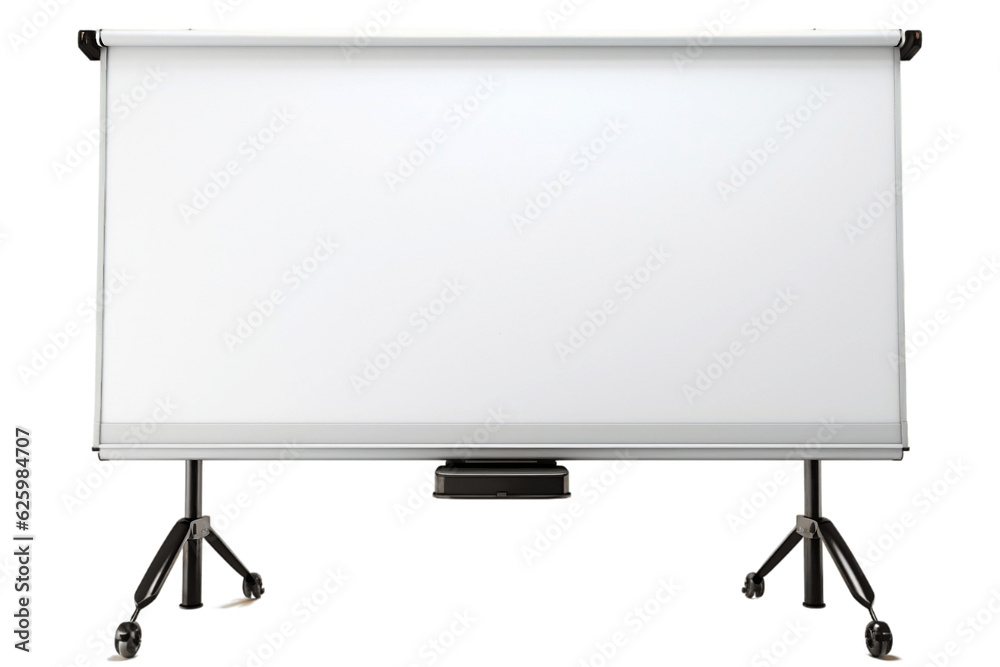 Freestanding Room Projector Screen Isolated on Transparent Background ...