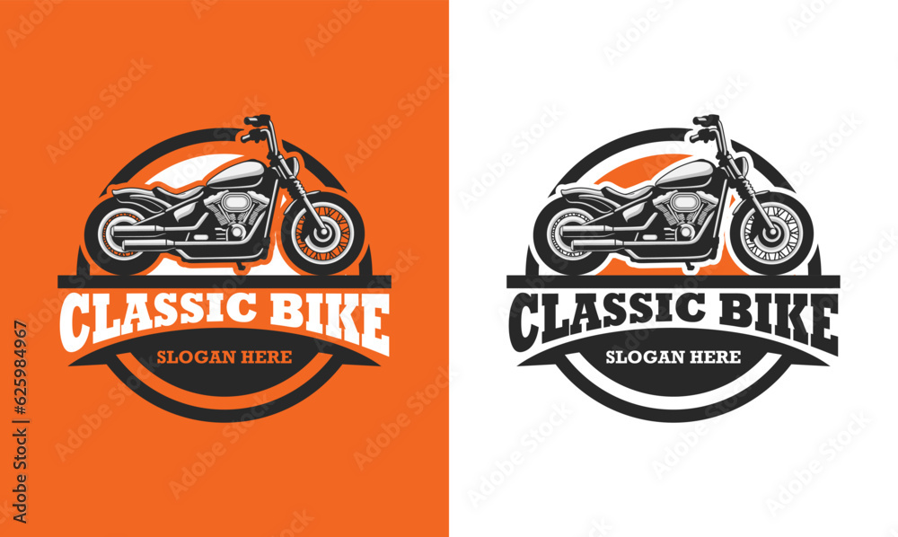 Vetor de Motorcycle club logo design vector. Motorcycle logo ...