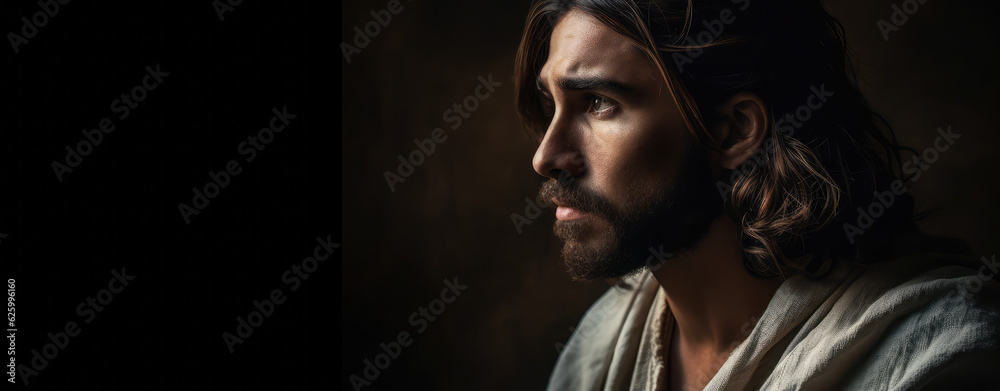 Jesus Christ, Savior of mankind, generative AI picture. Stock ...