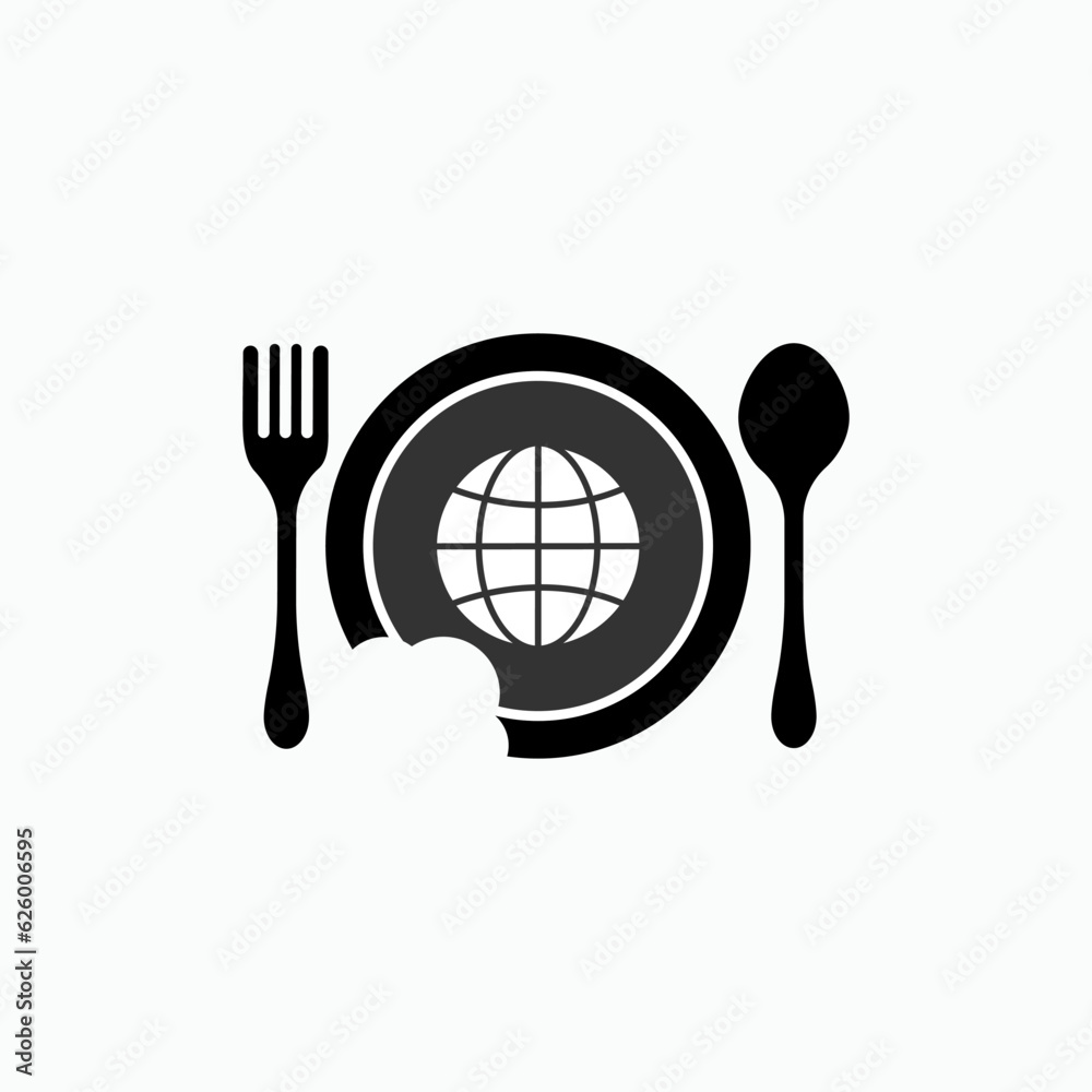 Food Insecurity Icon. Global Starvation Symbol - Vector. Stock Vector ...