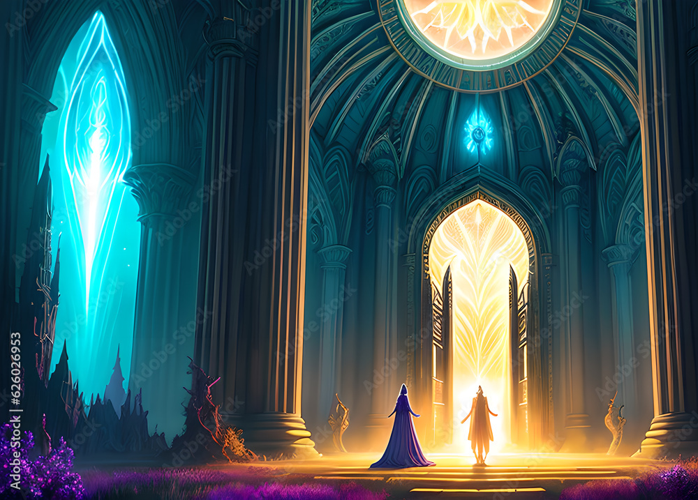 Time Portal Architectural Majestic Portal Fantastic Landscape,Setting ...