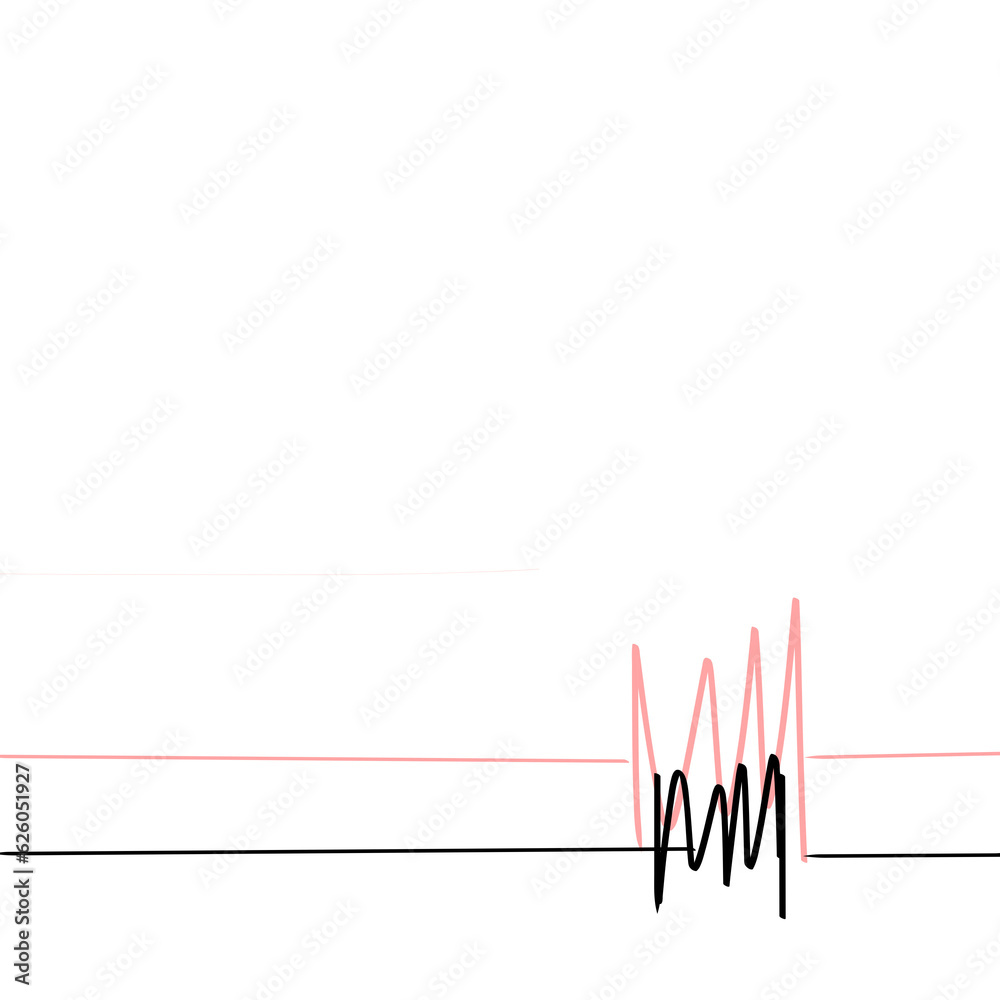 heart beat graph Stock Illustration | Adobe Stock