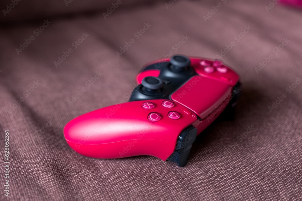 Brecht, Belgium - 14 july 2023: A portrait of an official cosmic red ...