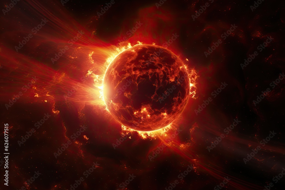 Star exploding into a supernova, signifying the renewal of celestial ...