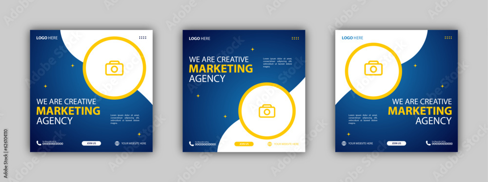 Corporate and digital business marketing promotion post design or ...