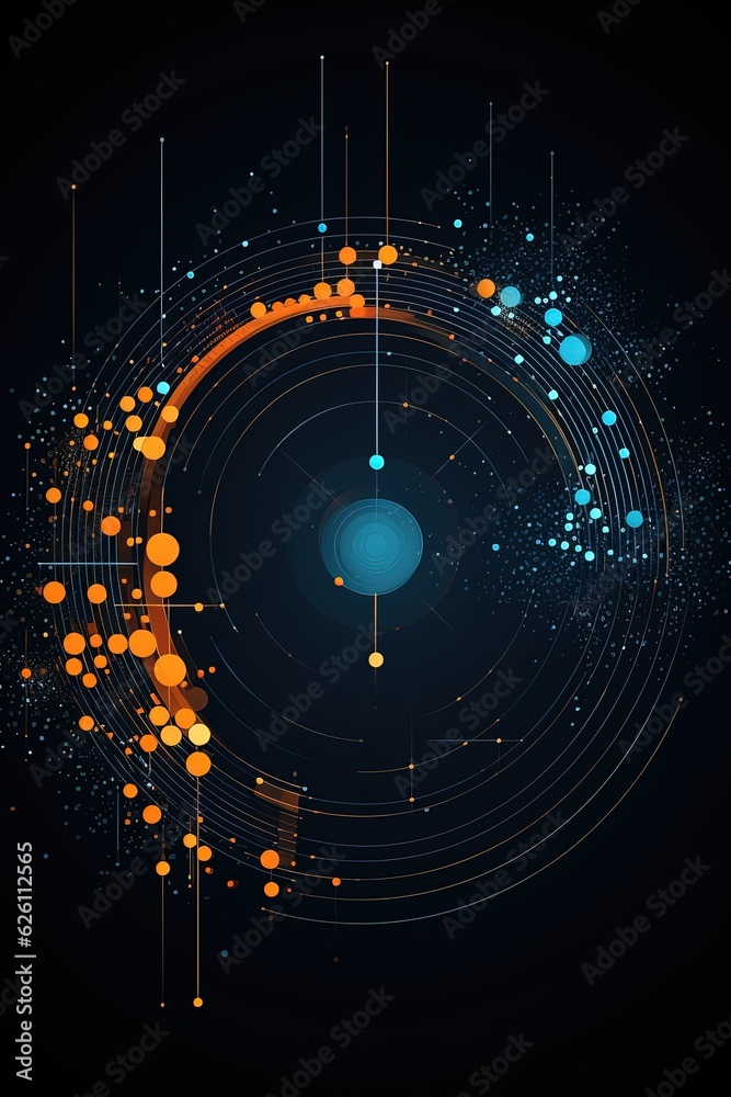 Abstract Data Visualization Book Cover Insightful Data Visions