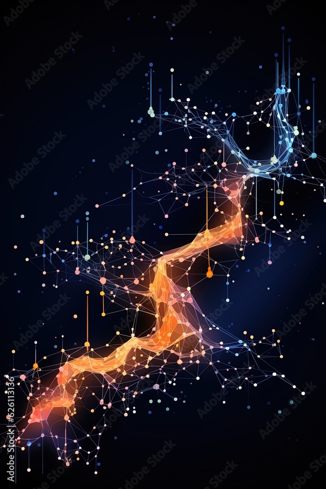 Abstract data visualization Insightful Data Visions - Unraveling Patterns and Trends Book Cover ...