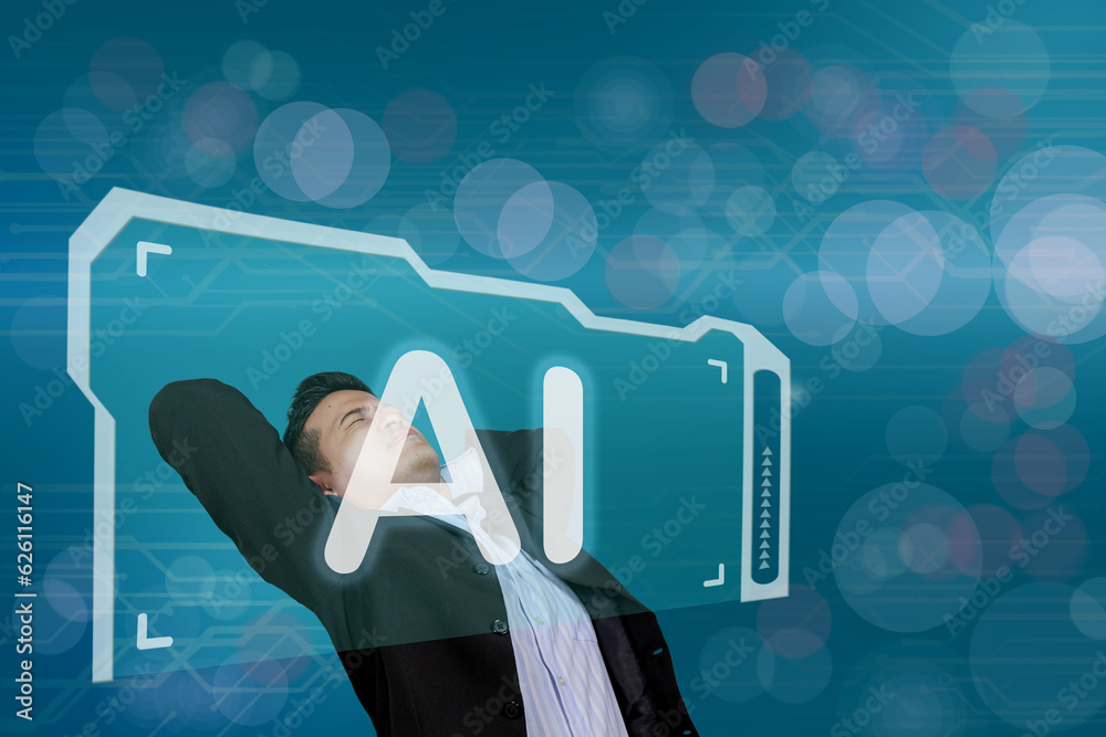 AI, Chatbot,AI smart robot technology, AI, Artificial intelligence on command to create ...