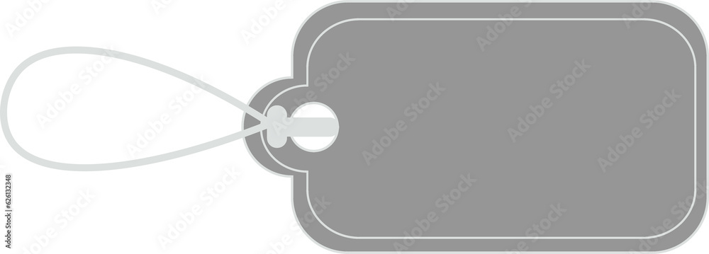 Digital png illustration of blank grey label on transparent background ...