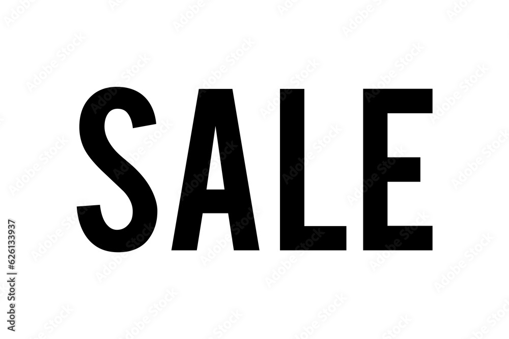Digital png illustration of sale text on transparent background Stock ...