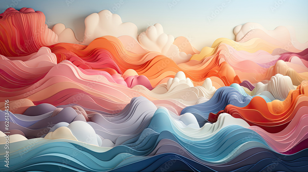 Aerial landscape inspired abstract background using soft gradients of ...