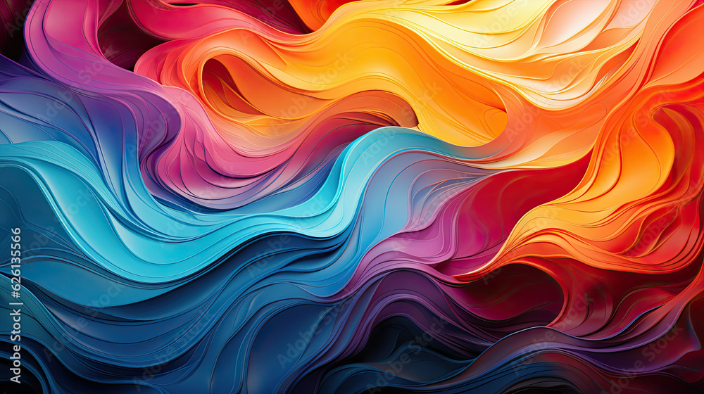 Sound-inspired abstract background with dynamic lines, rhythmic ...