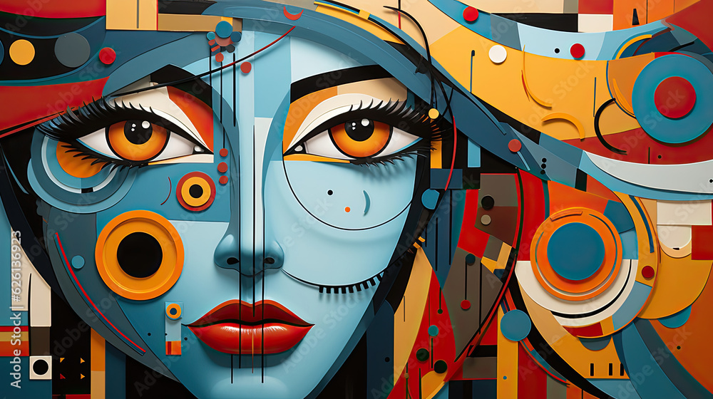 Symbolism-focused abstract artwork incorporating meaningful symbols ...