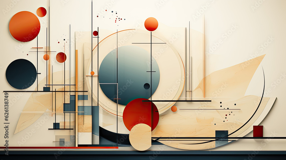 Balance-inspired abstract artwork exploring the relationship between ...
