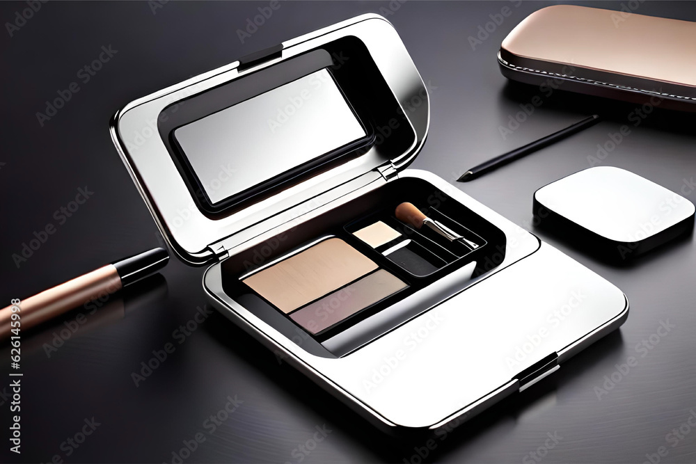 Design of a sleek and minimalist makeup kit concept, a compact and ...
