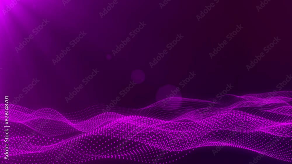 spinning Purple space particle form, futuristic neon graphic Background ...