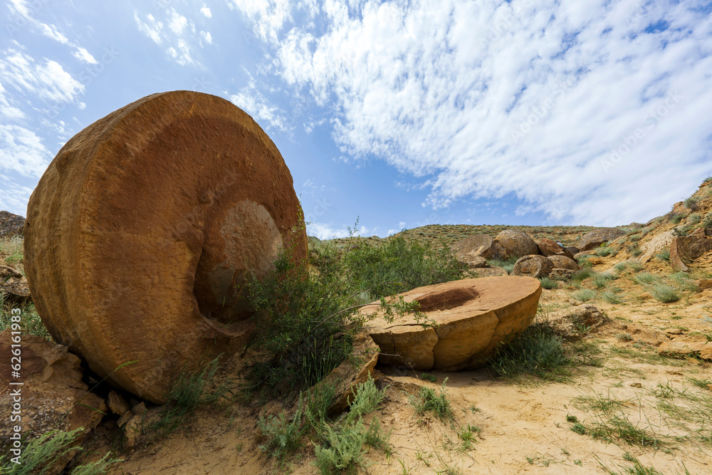 Torysh in Western Karatau, Kazakhstan. Also called the valley of balls ...