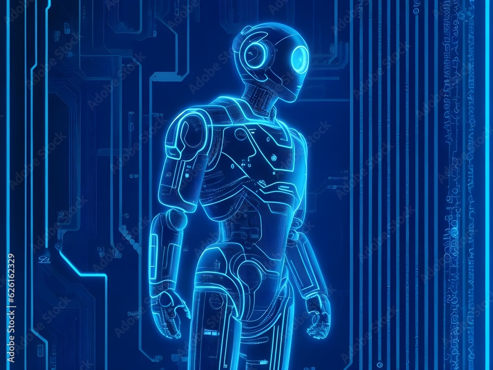 Blue Technology Future Artificial Intelligence Science Background, blue ... Blue Technology Future Artificial Intelligence Science Background, blue ...