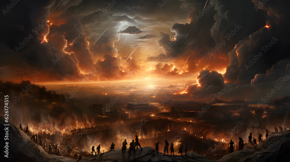 Apocalyptic Scriptures: Unveiling the Holy Bible, AI Generative Stock ...