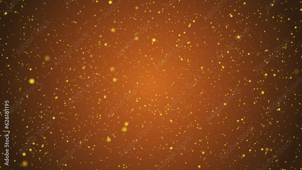 4K Background of Shining golden Magical particles abstract Blurred ...