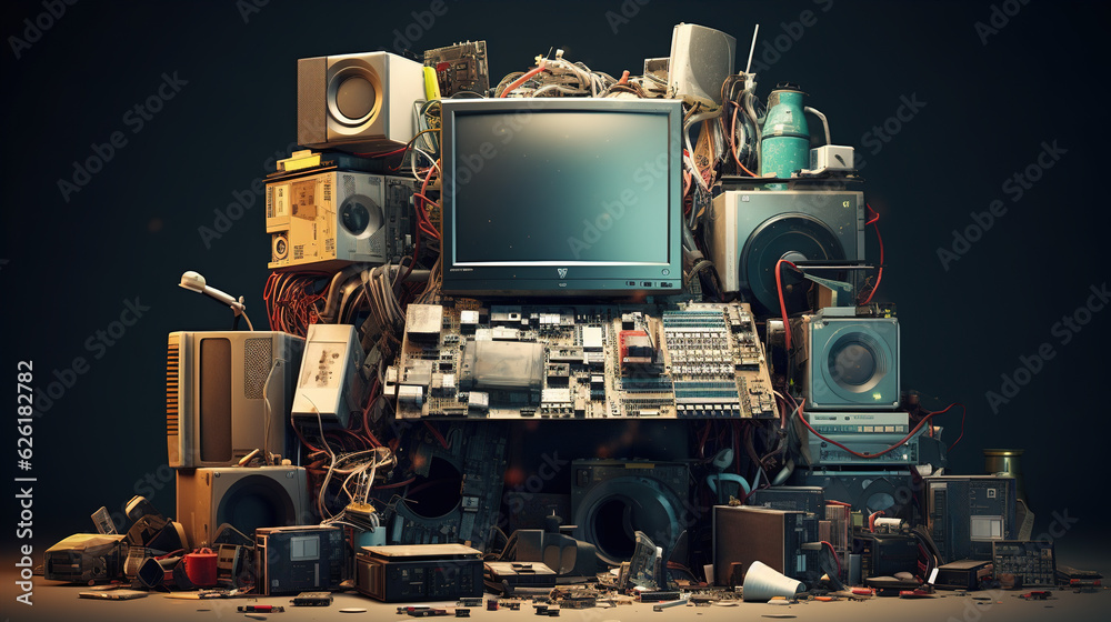E-Waste Recycling: Illustrating the proper disposal and recycling of ...