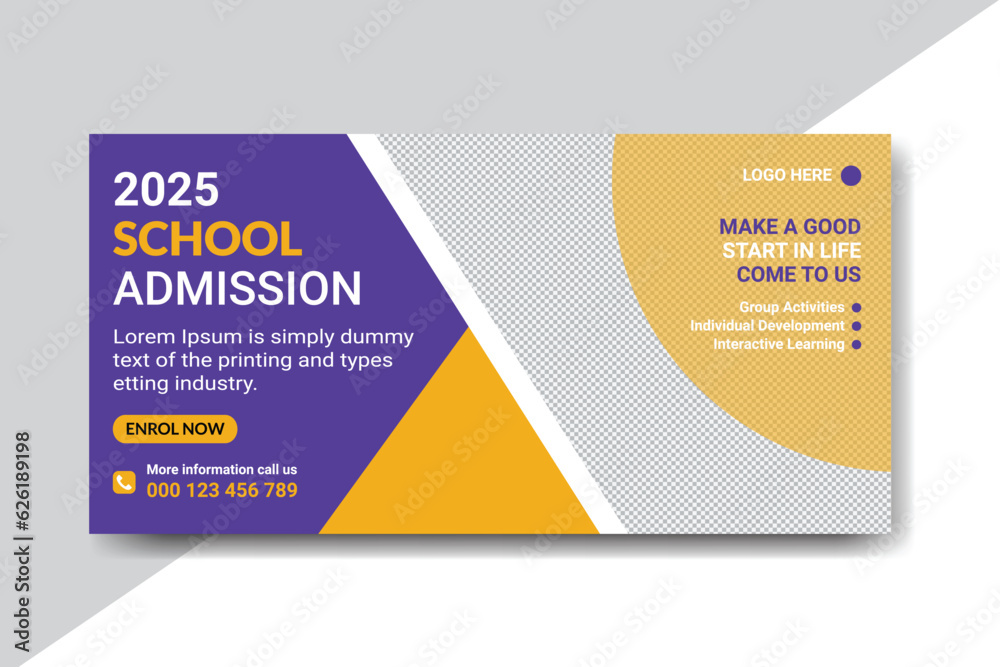 School Admission Signage Design. School Signage Billboard Banner Stand ...