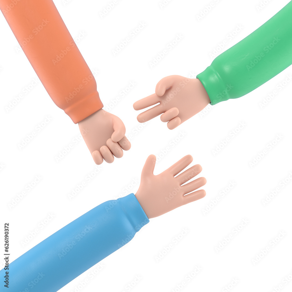 Transparent Backgrounds Mock-up.Rock, Scissors, Paper. Hand game ...