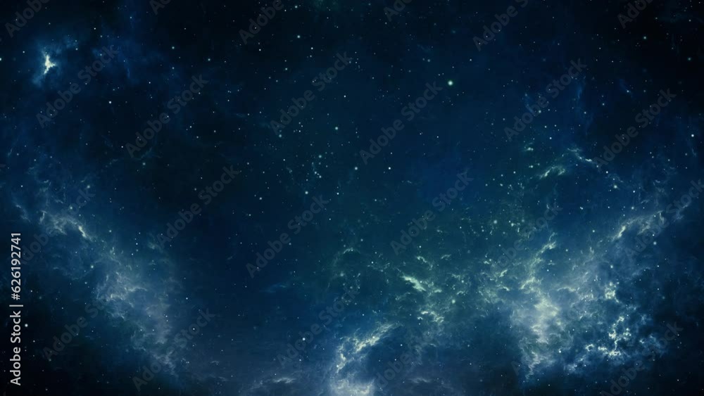 4K 3D Animation Outer Space flight to Helix nebula Deep nebula in space ...