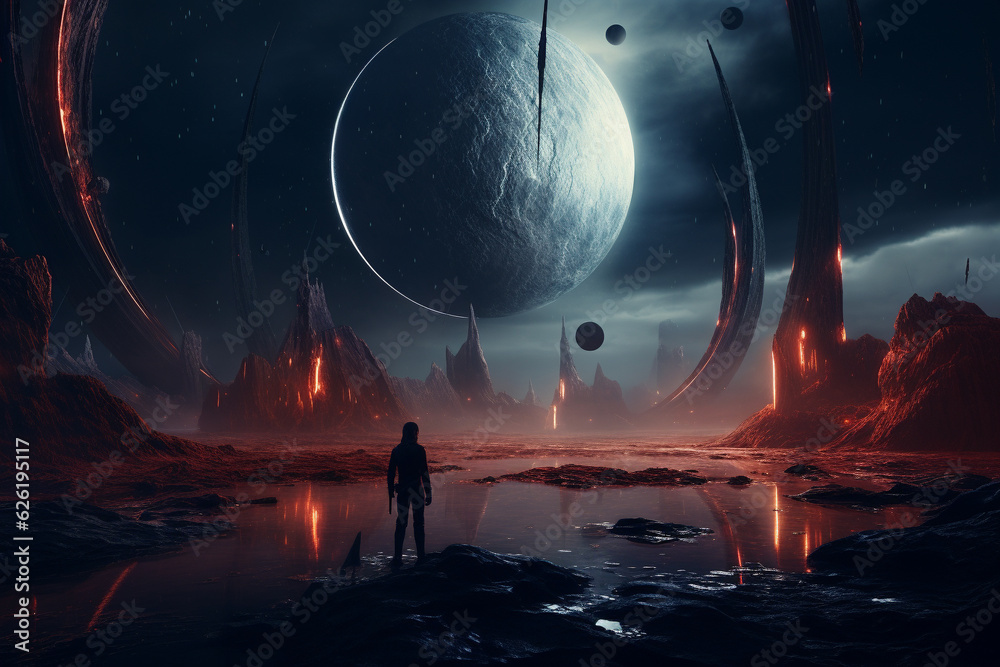 Parallel universes from other dimensions, unveiling futuristic worlds ...