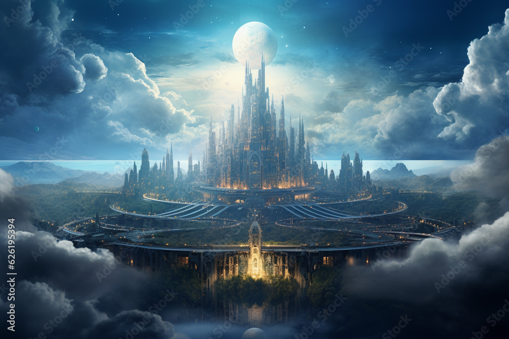 Parallel universes from other dimensions, unveiling futuristic worlds ...