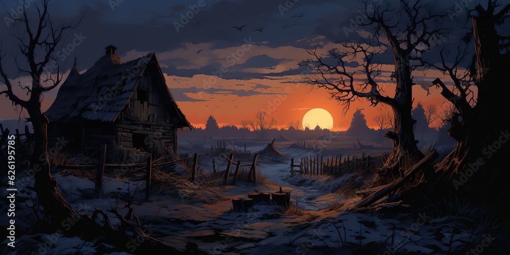 AI Generated. AI Generative. Vintage retro antique old abandoned ...