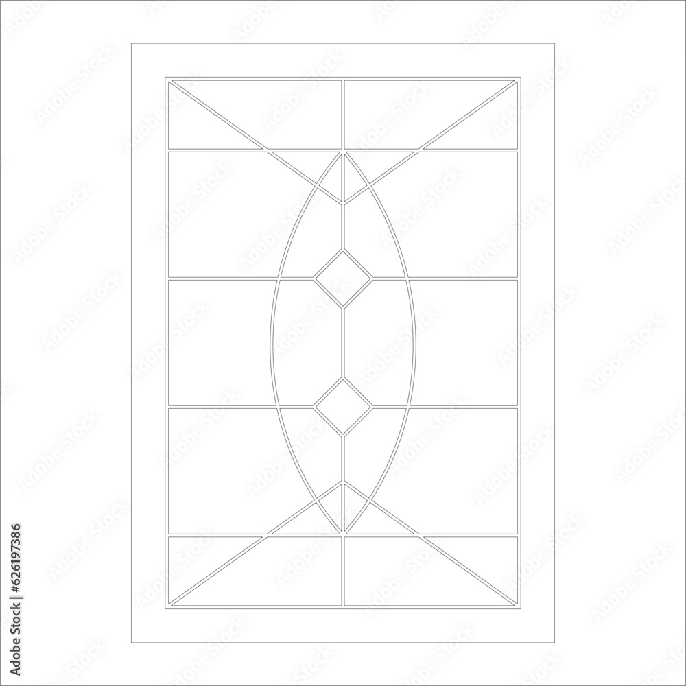 stained glass templates, round elements for stained glass windows ...