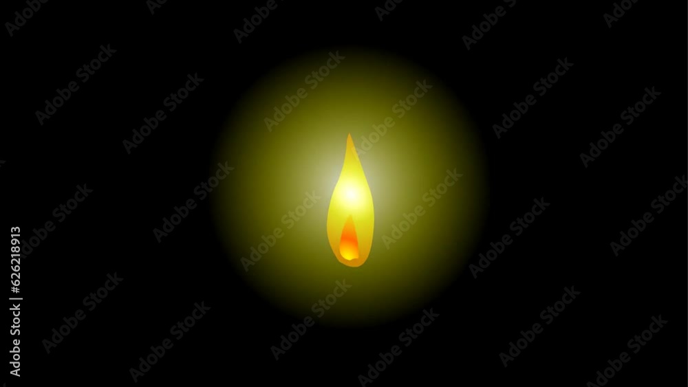 flame background and 2d animation, green screen, fire flame, candle ...