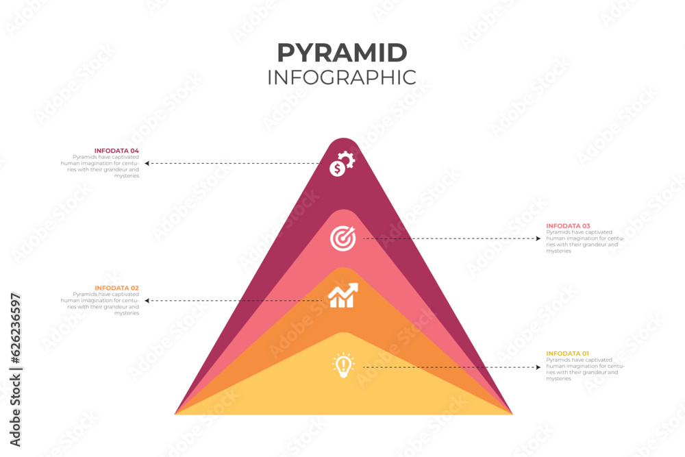 Vetor de Marketing Pyramid - Vector Infographic do Stock | Adobe Stock
