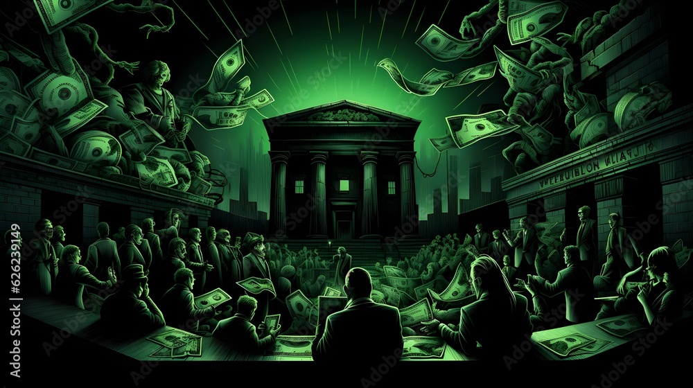 Corruption is a dull green color. An indicator of the destruction of ...