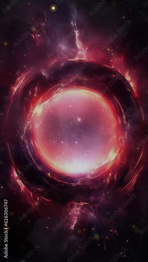 Travelling through dense starfield in outer space. Abstract mist ...