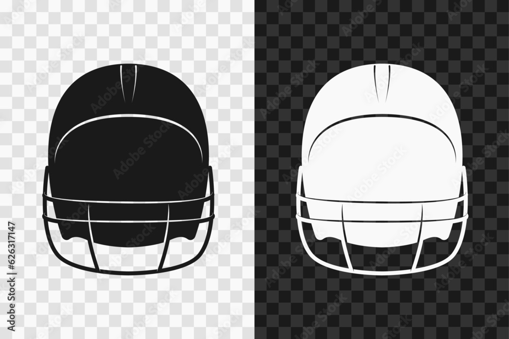 Baseball helmet silhouette icon, high quality vector glyph sign ...