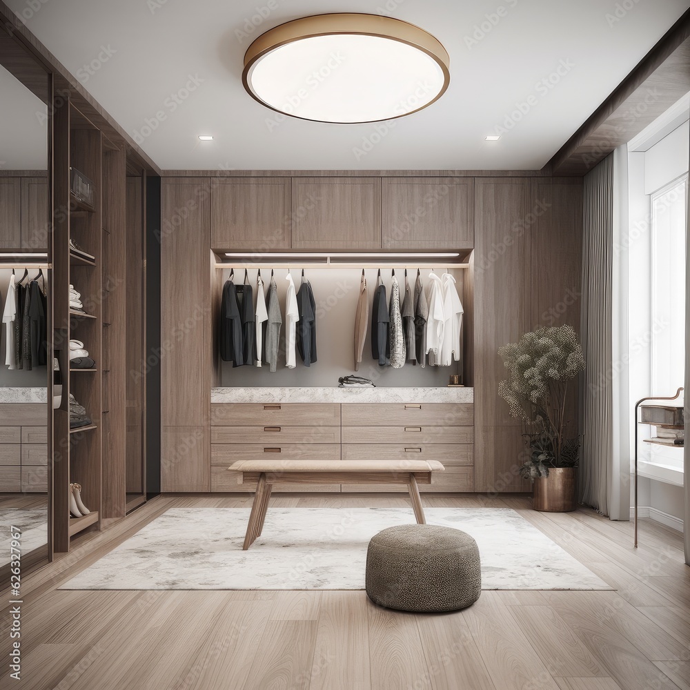 Modern design Dressing Room With Walk In Closet home interior design ...