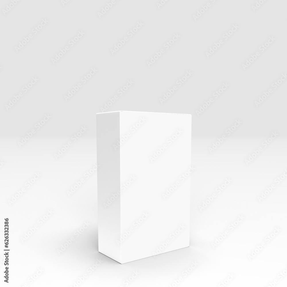 3d Illustration Cereal Box Isolated On White Background Stock