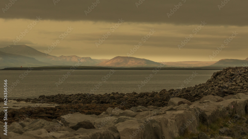 ICELAND-Reykjavik-Engey-Engey Lighthouse Stock Photo | Adobe Stock