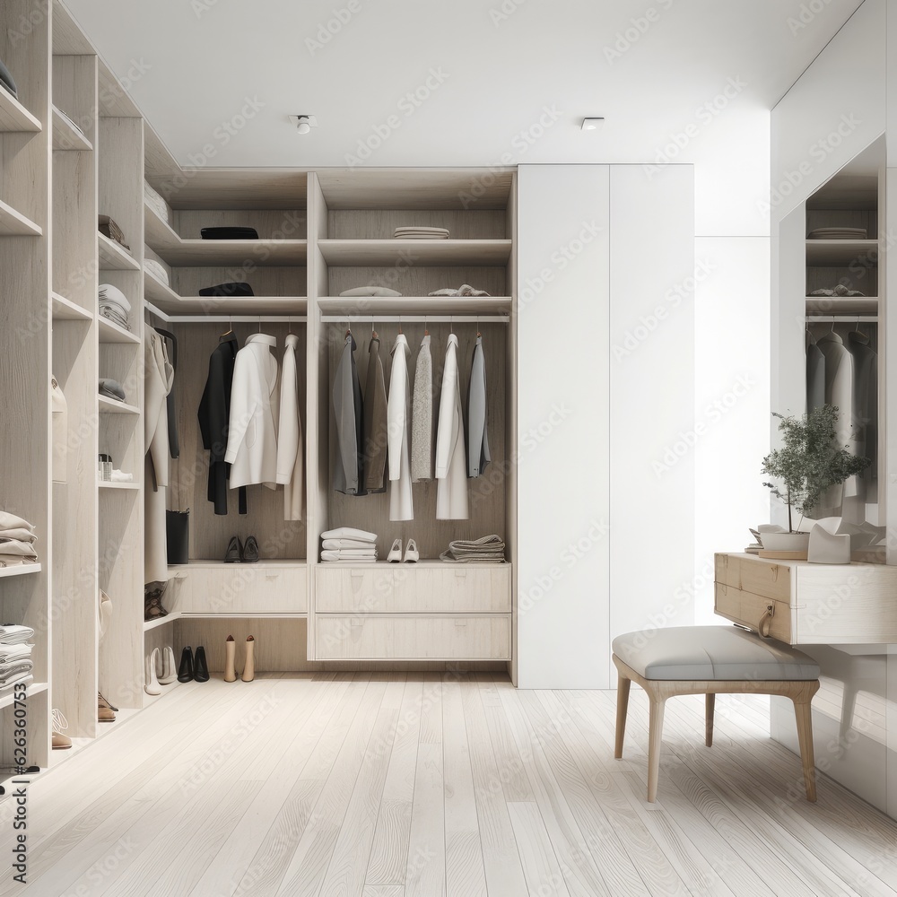 Modern design Dressing Room With Walk In Closet home interior design ...