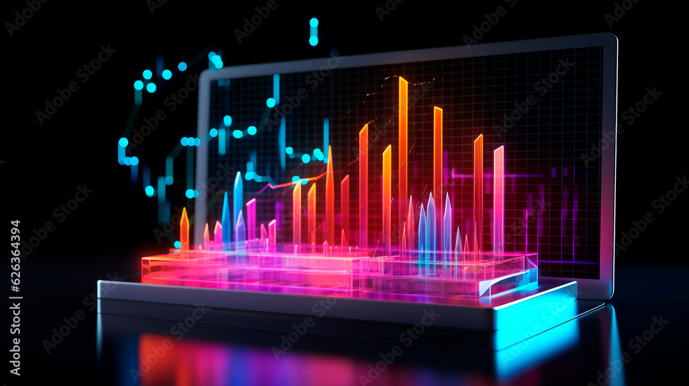 Conduct a 3D analysis of market trends and visualize business data ...