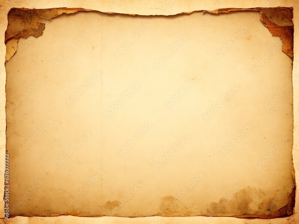 Vintage torn paper background. Separate sheet of old paper. Realistic ...