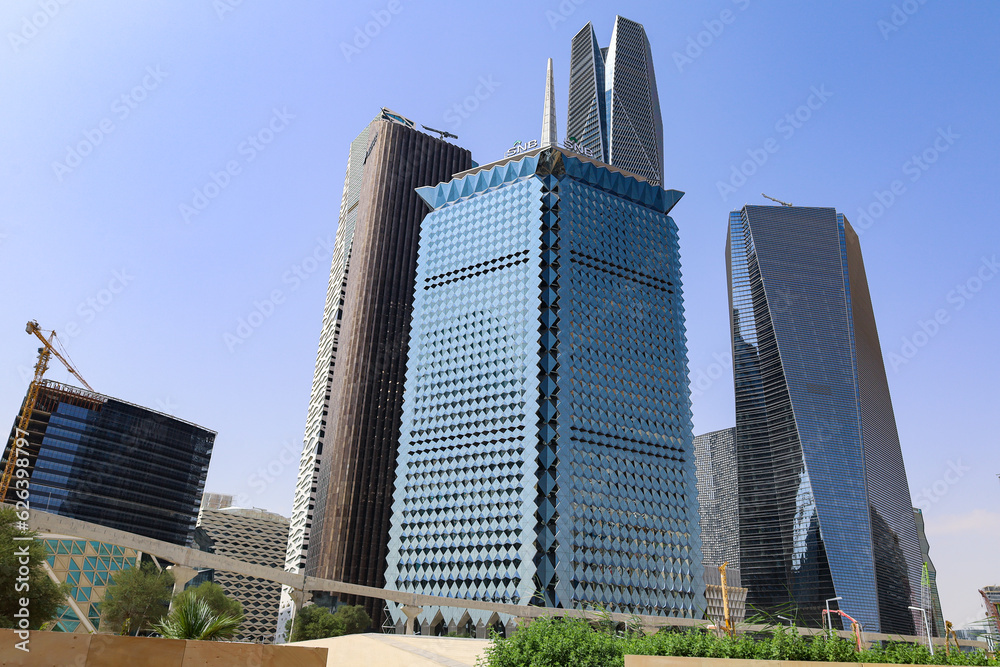 Riyadh, Saudi Arabia - Mar 11 2023,King Abdullah Financial District ...