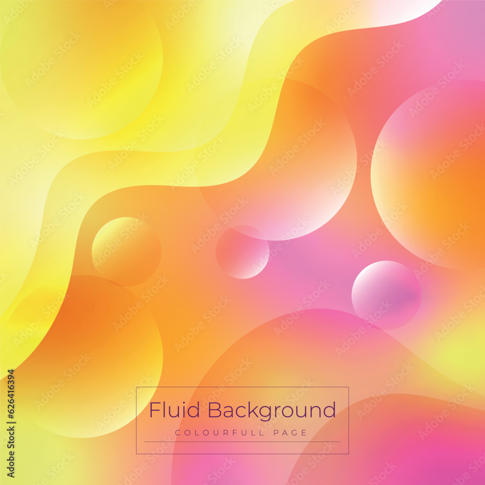 Gradient fluid background, Free vector gradient fuild background with curve fluid shape vector ...