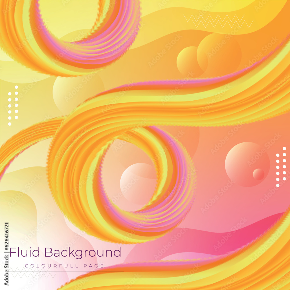 Gradient fluid background, Free vector gradient fuild background with curve fluid shape Stock ...