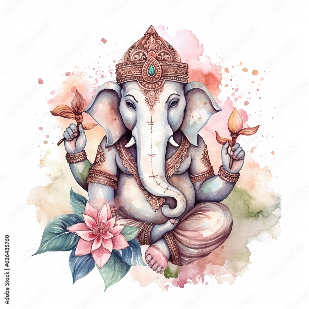 Happy Ganesh Chaturthi, lord ganesha, ganpati, Generative ai. Stock ...