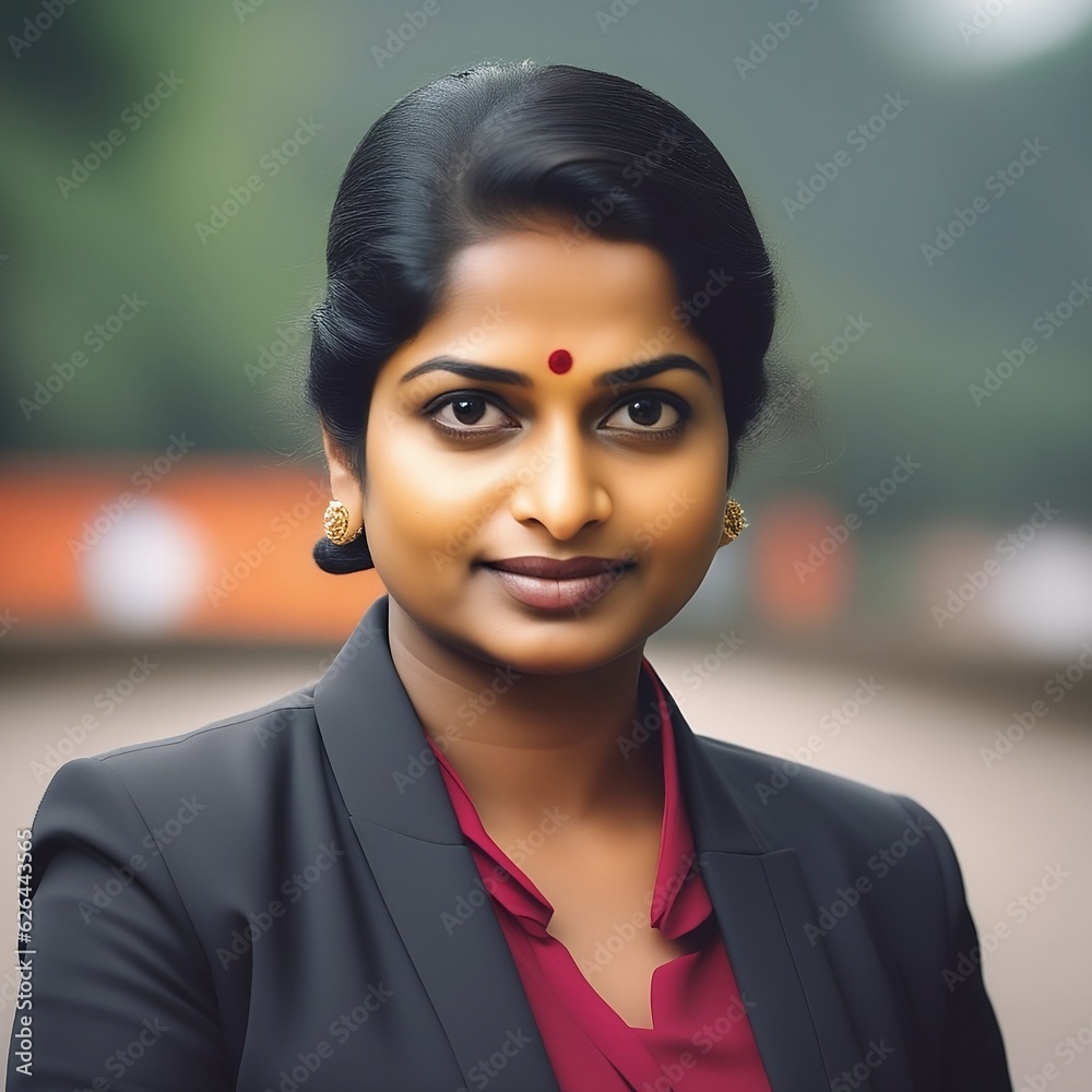 The Kerala Lady News Anchor in a Striking Close-Up, Clad in a Suit ...