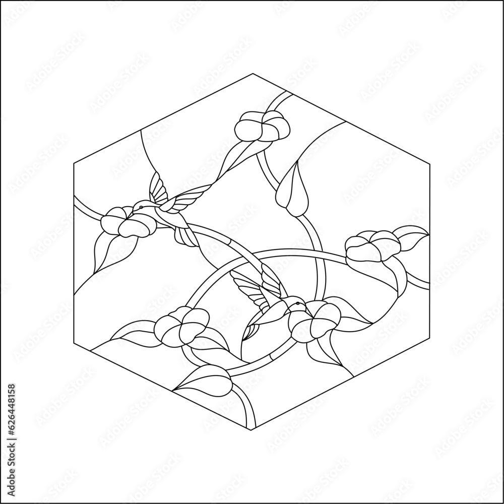 stained glass templates, round elements for stained glass windows ...