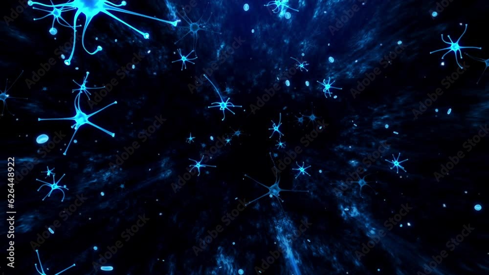 Viruses or Bacteria under the microscope. Human immune system virus ...